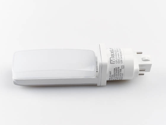 Maxlite 12W 4 Pin Horizontal 3500K G24q LED Bulb, Ballast Compatible ...