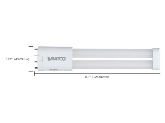 Satco 8.5W Color Selectable PLL LED Lamp, 120-277V, 2G11 Base, Ballast ...