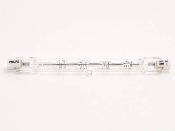 Philips 300W 120V T3 Clear Halogen Double Ended Bulb | 300T3Q/CL (120V ...