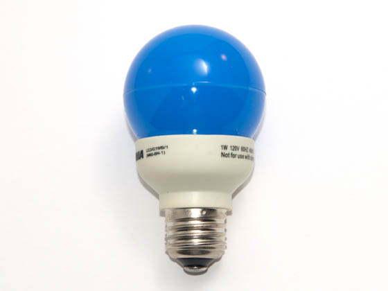 Sylvania 1 Watt, 120 Volt Blue G19 LED Bulb | LED/G19/B/1 (Blue ...