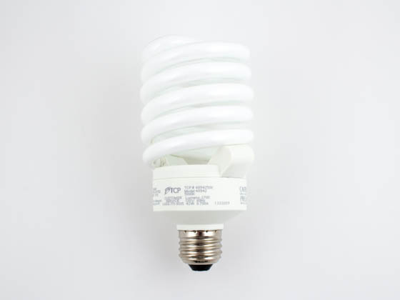 TCP 42W Long Life High Lumen Bright White Spiral CFL Bulb | 4894250K ...