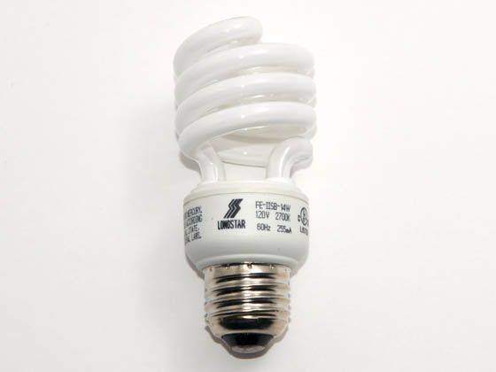 Long Star 14W 120V Warm White CFL Bulb, E26 Base | FE-IISB-14W/27K ...