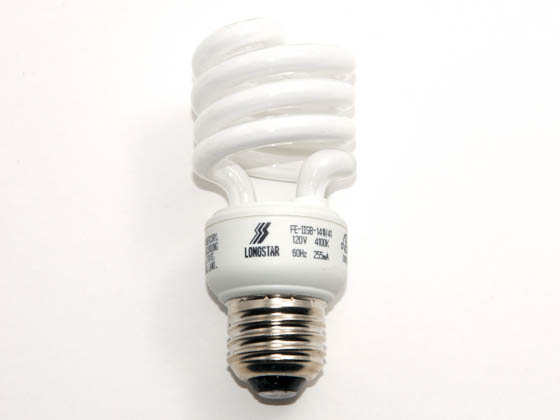 Long Star 14W 120V Cool White CFL Bulb, E26 Base | FE-IISB-14W/41K ...
