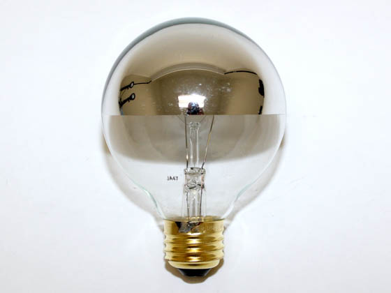 Westinghouse 25W 120V G25 Half Chrome Globe Bulb, E26 Base | 25G25/CH ...