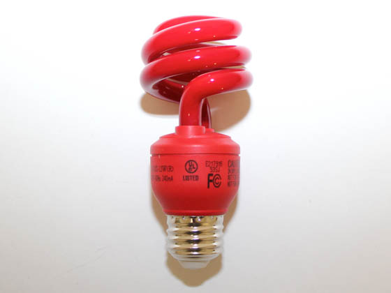 Long Star 13W Red CFL Bulb | FE-IIS-13W/R | Bulbs.com