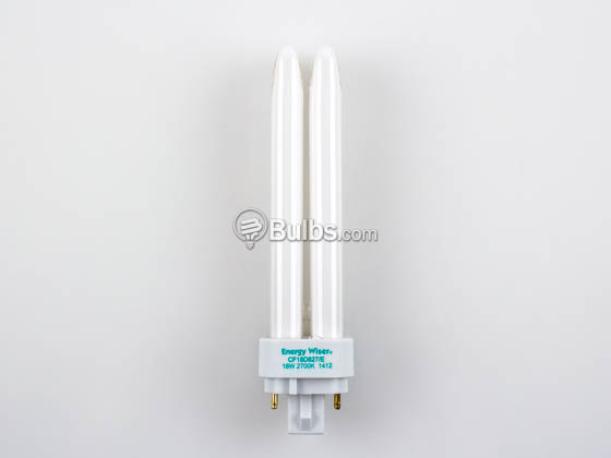 Bulbrite 18W 4 Pin G24q2 Warm White Quad Double Twin Tube CFL Bulb | CF18D827/E | Bulbs.com