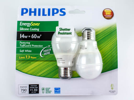 Philips 60W Incandescent Equivalent, ENERGY STAR Qualified. Silicone ...