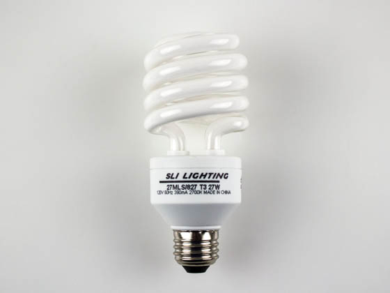 100W Incandescent Equivalent. 27 Watt, 120 Volt Warm White CFL Bulb ...