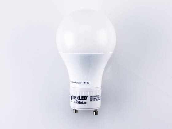 MaxLite Dimmable 9W 2700K A19 LED Bulb, GU24 Base | 9A19GUDLED27/G2 ...