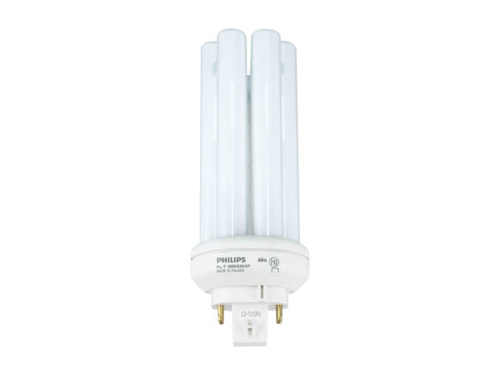 Philips PL-T 26W 4 Pin Neutral White Long Triple Twin Tube | PL-T 26W/35/4P/ALTO (4-Pin) | Bulbs.com