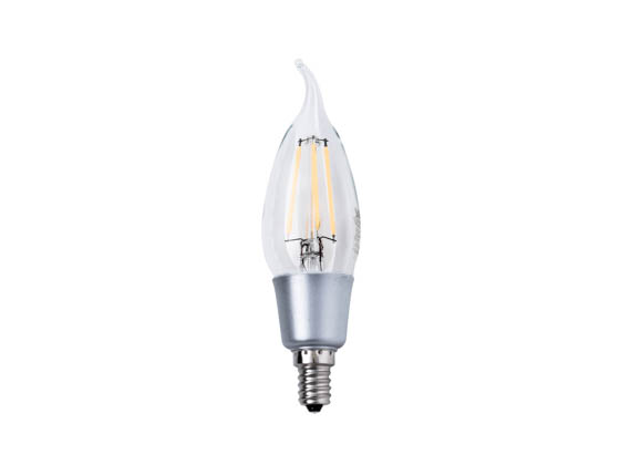 Satco Dimmable 4.5W 2700K CA11 Decorative Filament LED Bulb, Enclosed ...