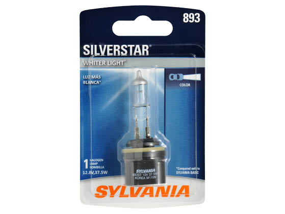 Sylvania 893 SilverStar Halogen Fog Bulb | 893ST.BP EN-SP 1/SKU 3/BX 36 ...