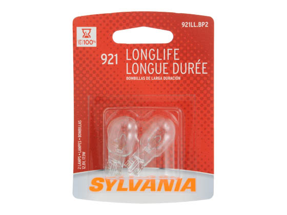 Sylvania 921 Long Life Mini Auto Bulb | 921 LL W16W 12V16W 12 BP 72 ...