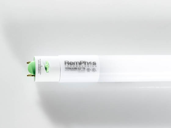 Remphos 12 Watt, 48" T8 4000K Cool White LED Hybrid Bulb, Works With or ...