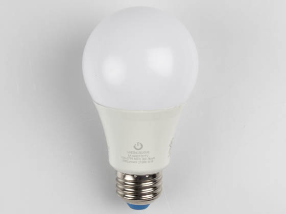 Green Creative Non-Dimmable 9 Watt, 120-277 Volt 2700K A-19 LED Bulb ...