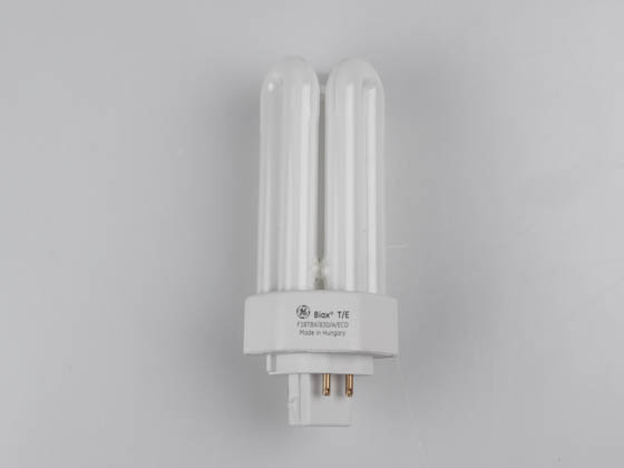 GE 18W 4 Pin GX24q2 Soft White Triple Twin Tube CFL Bulb | F18TBX/830/A/ECO | Bulbs.com