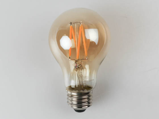 TCP Dimmable 5W 2500K Vintage Filament A19 LED Bulb | LFA4025AD | Bulbs.com