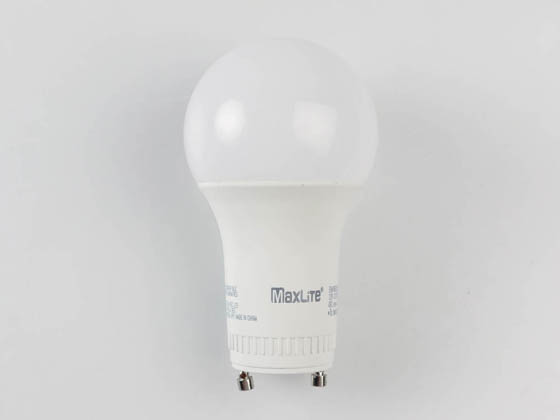 MaxLite Dimmable 6W 4000K A19 LED Bulb, GU24 Base, Enclosed Fixture ...
