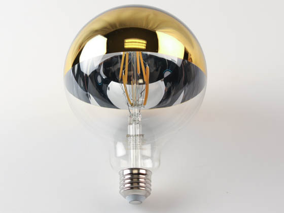 Bulbrite Dimmable Half-Gold G-40 LED Filament Bulb, 2700K, Medium (E26 ...