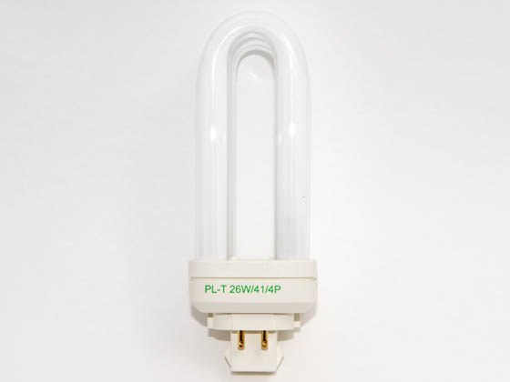 Philips 26 Watt, 4-Pin Cool White Long Triple Twin Tube CFL Bulb | PL-T 26W/41/4P/ALTO (4-Pin ...