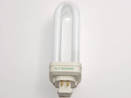 Philips 32 Watt, 4-Pin Soft White Triple Twin Tube CFL Bulb | PL-T 32W ...