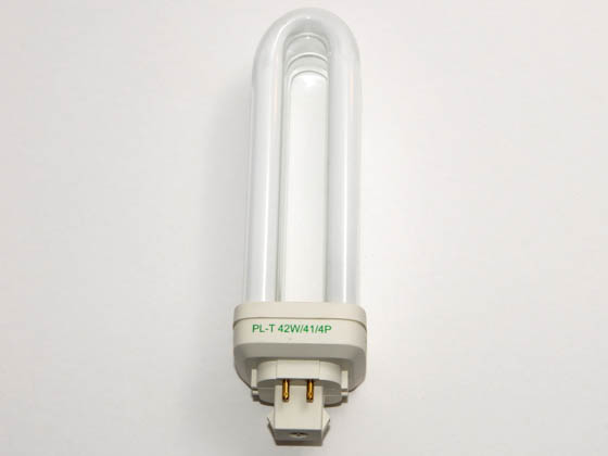 Philips 42 Watt, 4-Pin Cool White Long Triple Twin Tube CFL Bulb | PL-T ...