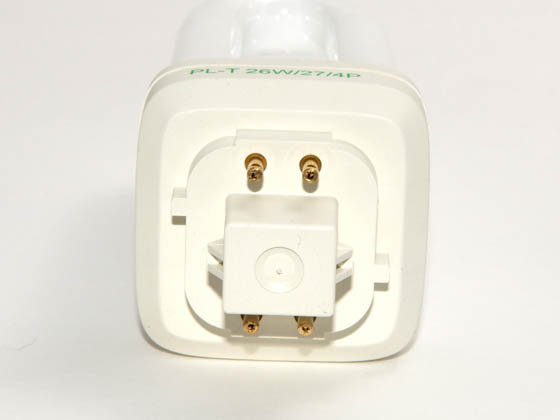 Philips 26 Watt, 4-Pin Very Warm White Triple Twin Tube CFL Bulb | PL-T 26W/827/4P/ALTO (4-Pin ...