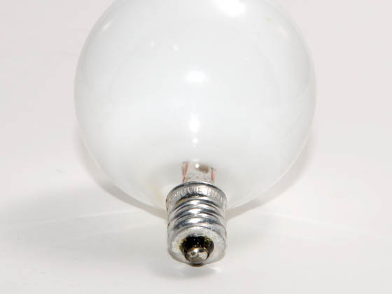 Philips 40W 120V G16 White Long Life Globe Bulb, E12 Base | BC-40G16 1 ...