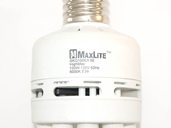 MaxLite 100W Bright White QuintupleTwin Tube CFL Bulb, E39 Base ...
