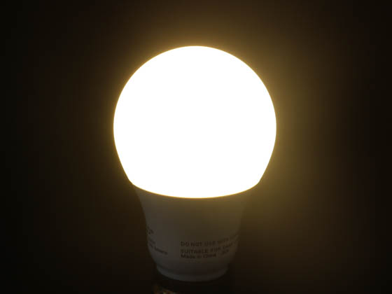 Satco Non-Dimmable 8.5 Watt, 120-277 Volt 2700K A-19 LED Bulb, Enclosed ...