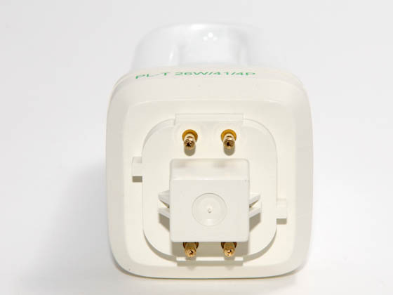 Philips 26 Watt, 4-Pin Cool White Long Triple Twin Tube CFL Bulb | PL-T 26W/41/4P/ALTO (4-Pin ...