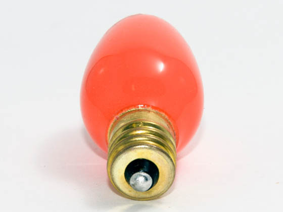 Bulbrite 7W 120V C7 Orange Holiday E12 Base | 7C7O (120V) | Bulbs.com