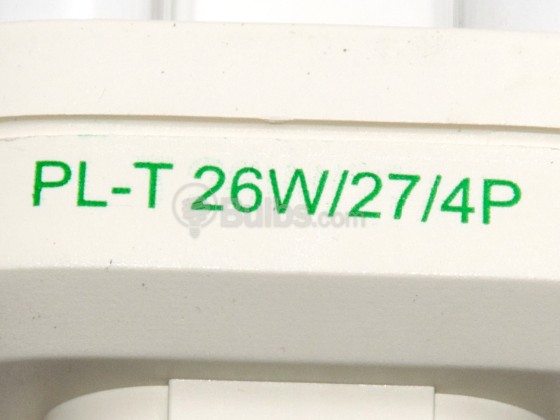 Philips 26 Watt, 4-Pin Very Warm White Triple Twin Tube CFL Bulb | PL-T 26W/827/4P/ALTO (4-Pin ...