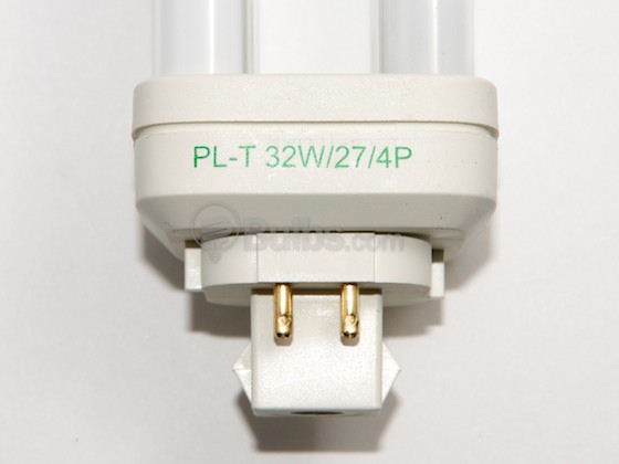 Philips 32 Watt, 4-Pin Warm White Triple Twin Tube CFL Bulb | PL-T 32W/27/4P/ALTO (4-Pin ...