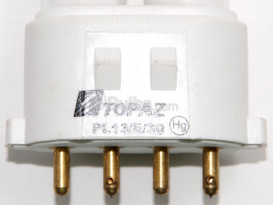 13 Watt 4-Pin Soft White Single Twin Tube CFL Bulb | PL13/4P/30K (4 pin ...