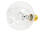 Bulbrite 40W 130V G16 Clear Globe Bulb, E12 Base | 40G16CL3 | Bulbs.com