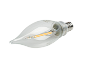 Bulbrite Dimmable 4.5W 3000K Decorative Filament LED Bulb, Enclosed Rated | LED4CA10/30K/FIL/3 ...